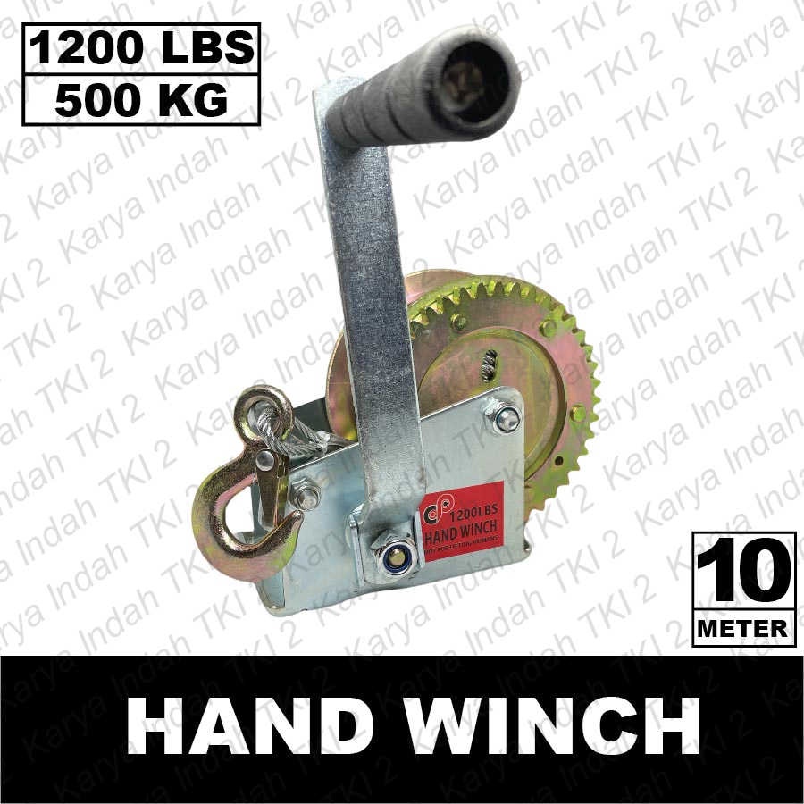 Jual Hand Winch 500 KG Katrol Tangan Manual 1200 LBS Kapal Boat Sling ...