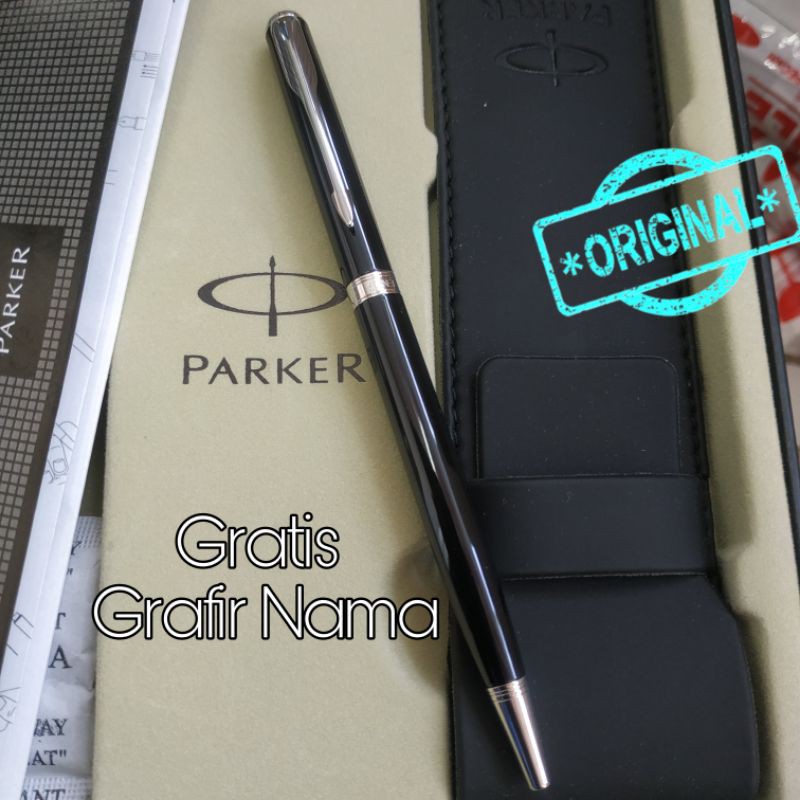 Jual limited exclusive original pulpen Parker sonnet gratis Grafir nama ...
