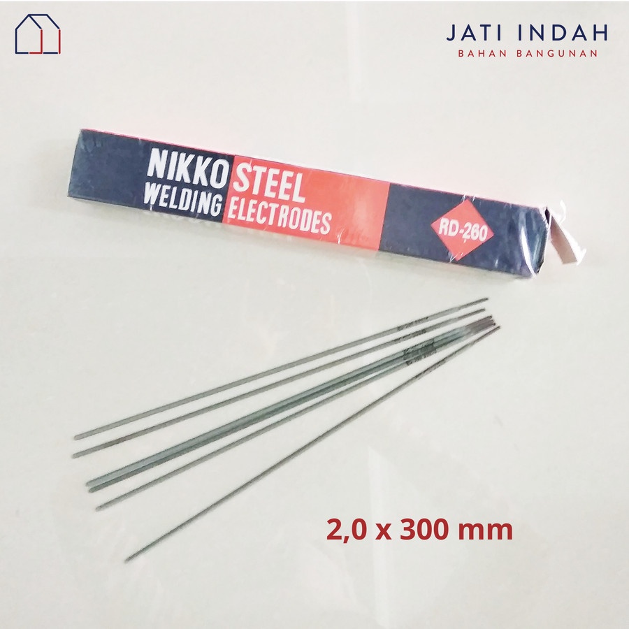 Jual KAWAT LAS 2.0X300mm 500 gram NIKKO STEEL RD-260 / LASTOK / WELDING ...