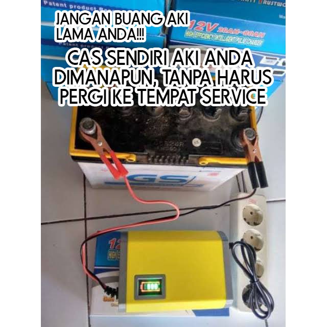 Jual Charger AKI Portable 6A/12V Support AKI Kering/Basah dll | Shopee Indonesia