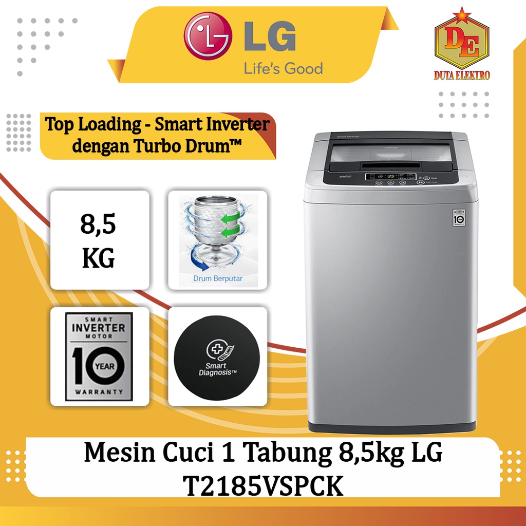 Jual Mesin Cuci 1 Tabung 8,5kg LG T 2185 VSPCK | Shopee Indonesia