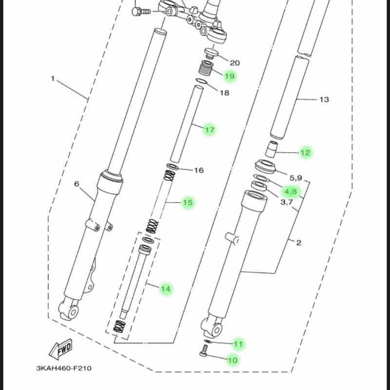 Jual shock depan rxking sulingan pipa per baut ring bosh clip kancing ...