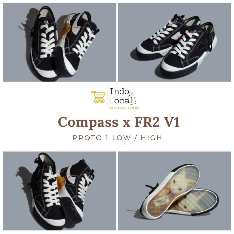 Jual Sepatu Compass #FR2 Proto V1 Edisi Indonesia Hi / Low | Shopee ...