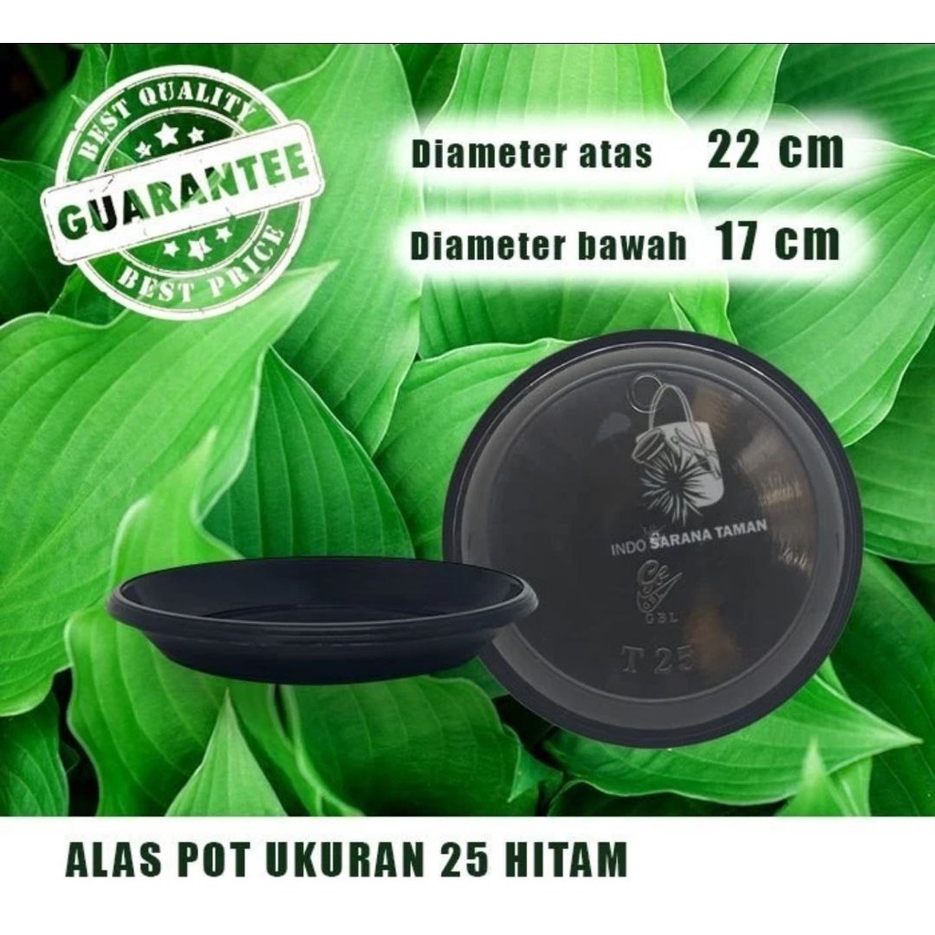 Jual ALAS POT 25 HITAM Tatakan Pot Piringan Pot untuk pot ukuran 25 ...
