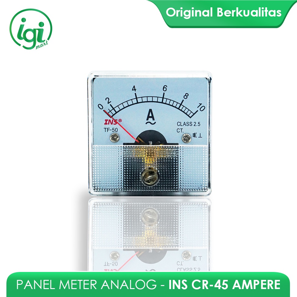 Jual PANEL METER ANALOG / PANEL METER CR 45 5A - 30A ANALOG AMPER METER | Shopee Indonesia