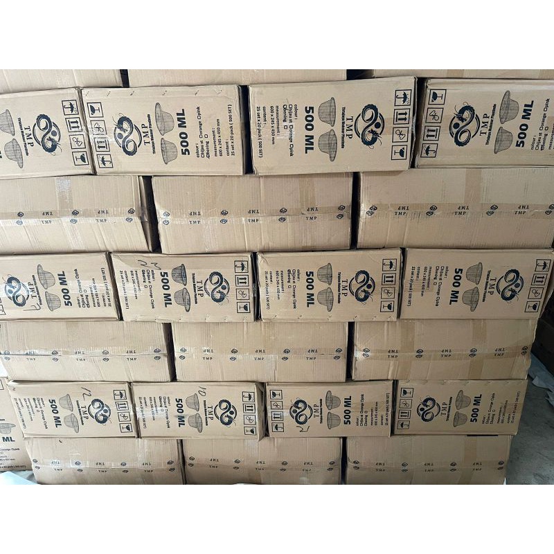 Jual Thinwall bowl / Mangkok bulat plastik TMP 500ml 1box | Shopee Indonesia