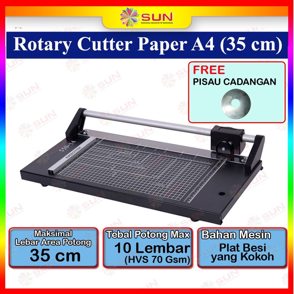 Jual Rotary Paper Cutter Trimmer A4 A3 A2 A1 Alat Potong