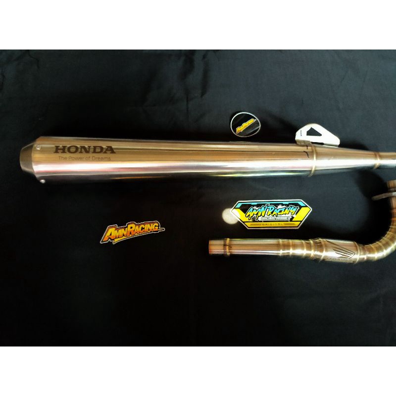 Jual knalpot win standar Astrea Custom standar racing original amn ...