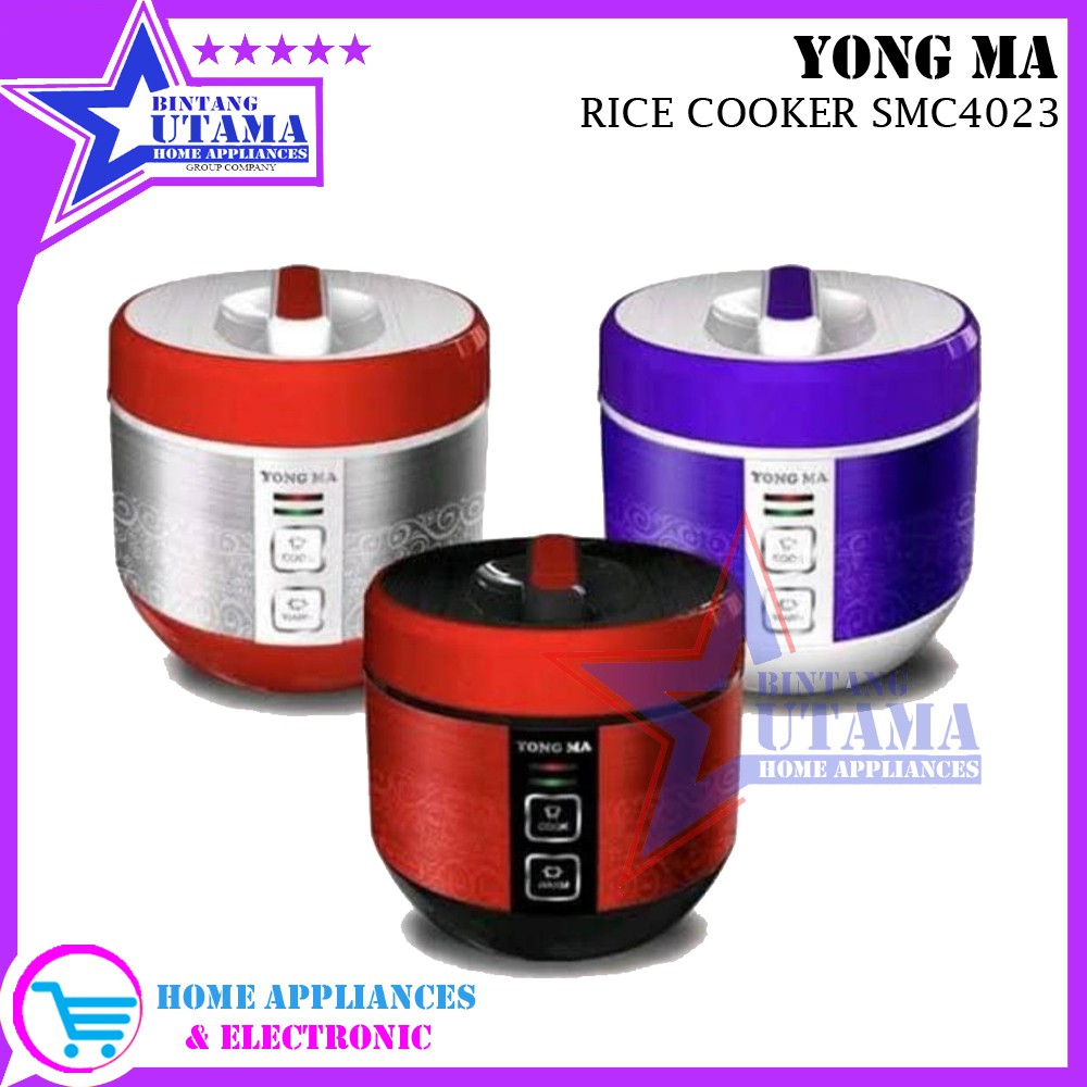 Jual (COD) MAGIC COM / RICE COOKER YONG MA SMC4023 / YONGMA YMC 4023 ...
