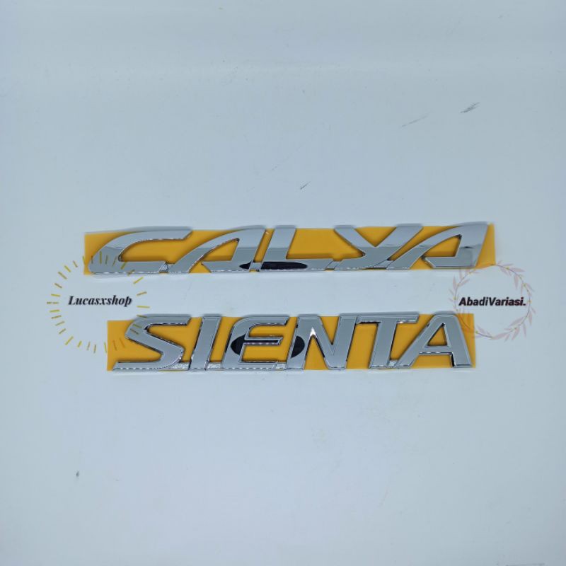 Jual Emblem Logo Tulisan Calya Sienta ORIGINAL Crum | Shopee Indonesia