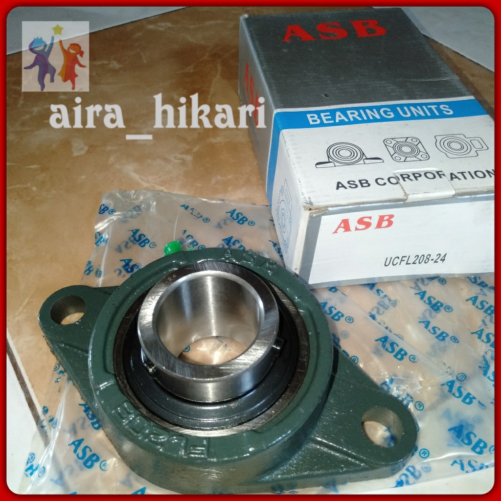 Jual UCFL 208-24 ASB. bearing pillow block untuk as 1,5 inch ( 38,1 mm. ) | Shopee Indonesia