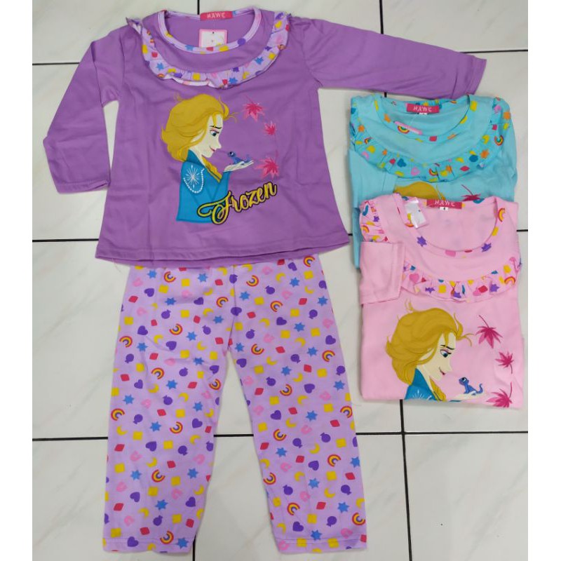 Jual Piama anak frozen (3-10thn) | Shopee Indonesia