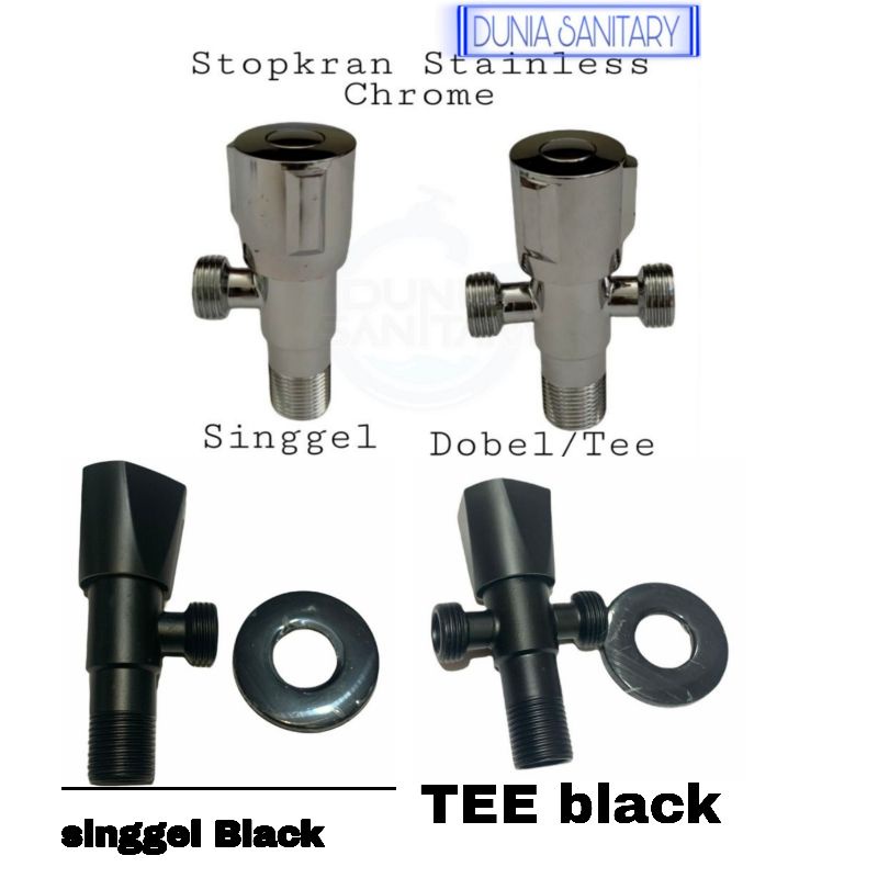 Jual Stopkran Kuningan Tee dan singgel stop kran toilet kamar mandi ...