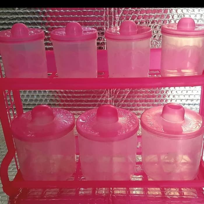 Jual Tempat Bumbu kitchen set rainbow doremi | Shopee Indonesia
