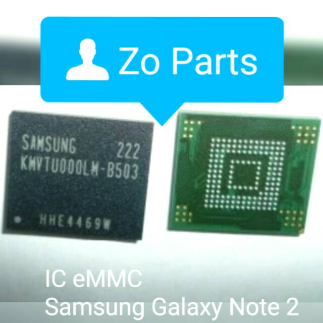 Jual IC eMMC Samsung Galaxy Note 2 (GT-N7100/GT-N7105) (ORIGINAL) | Shopee Indonesia
