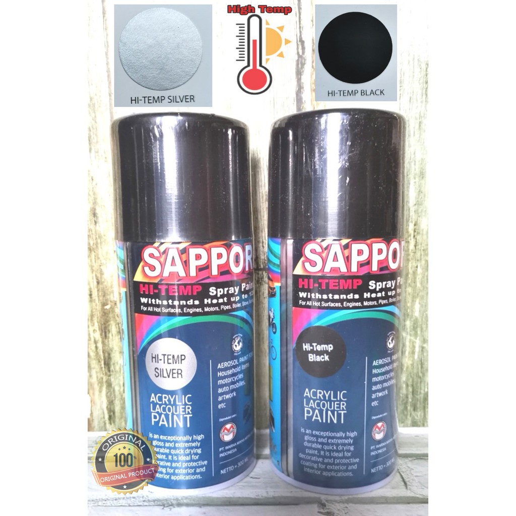 Jual Pilok Sapporo Hi temp Black Hitam dan Silver Hi temp Silver | Shopee Indonesia
