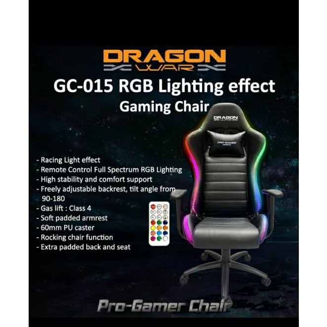 Jual kursi gaming dragon war RGB | Shopee Indonesia