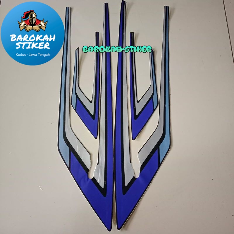 Jual Striping Stiker Polet list motor honda gl 100 GL100 GL 100 biru ...