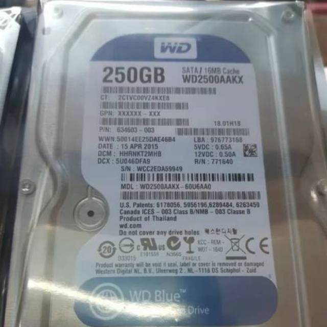 Jual Harddisk WD Blue 250GB Internal PC | Shopee Indonesia