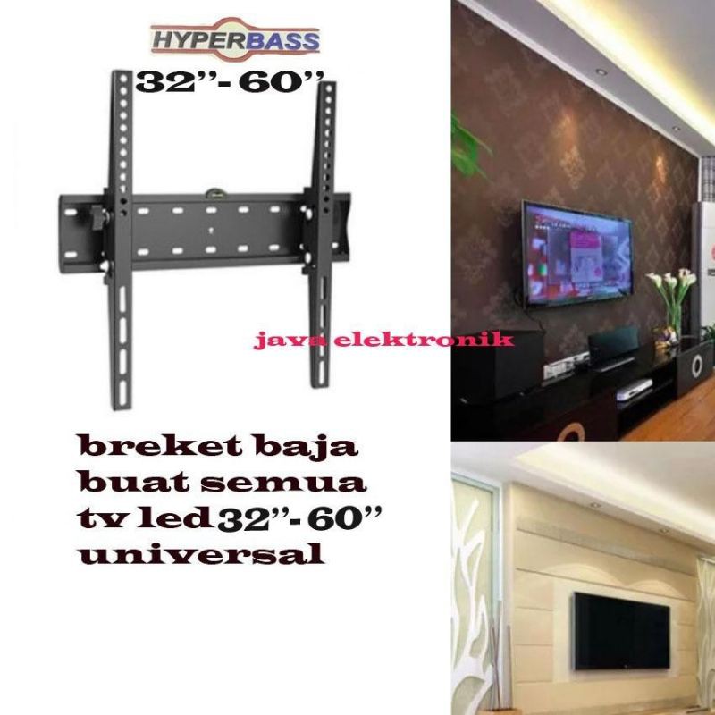 Jual Braket Tv hyperbass / Breket Tv / Bracket Tv Led/Lcd 32" - 60 ...