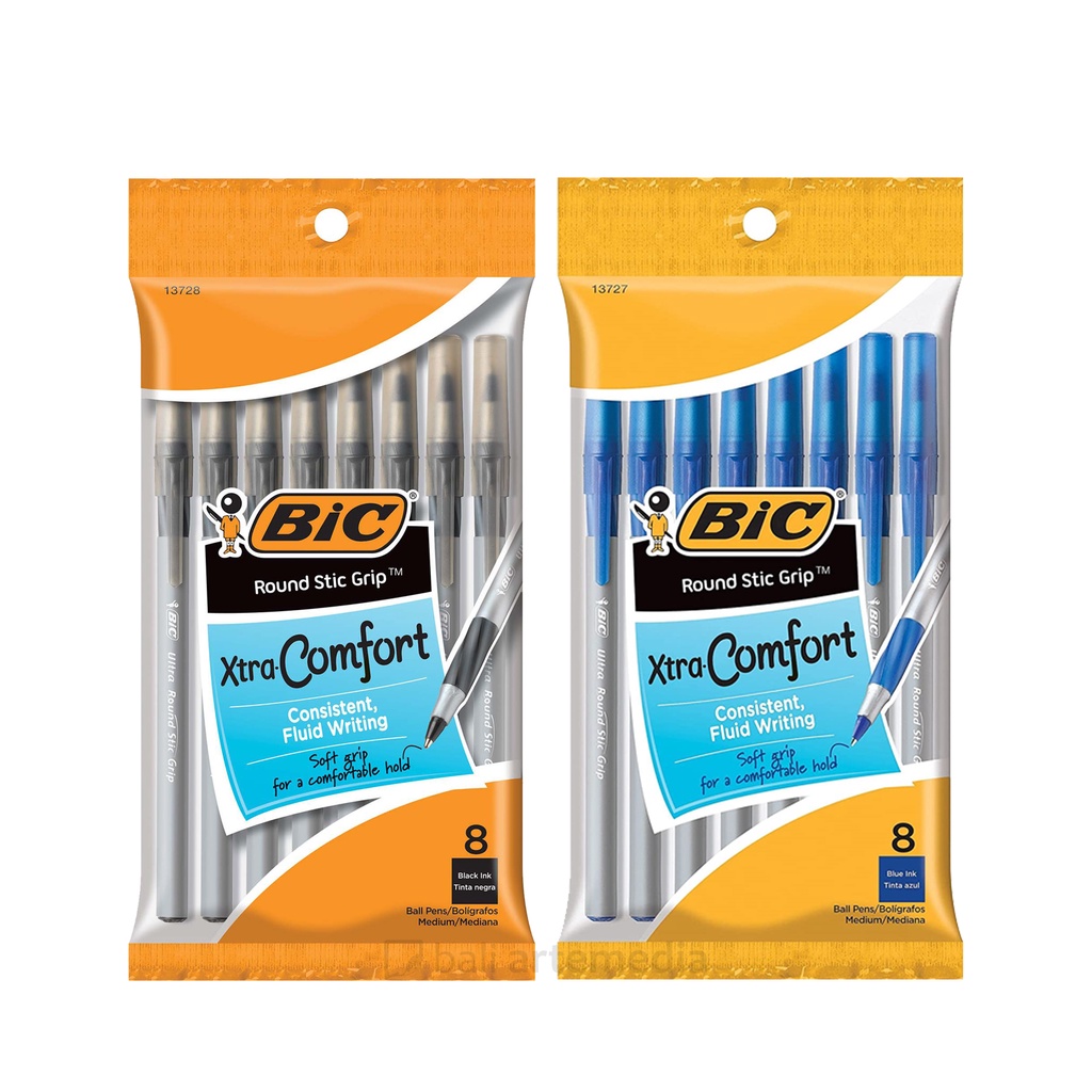 Jual Bic - Pulpen 1.2mm - Round Stic Grip Extra Comfort - Bali Art ...