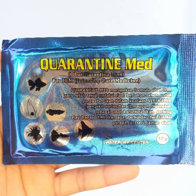 Jual Obat Karantina Ikan QUARANTINE MED 10gr Obat Khusus Ikan Hias ...