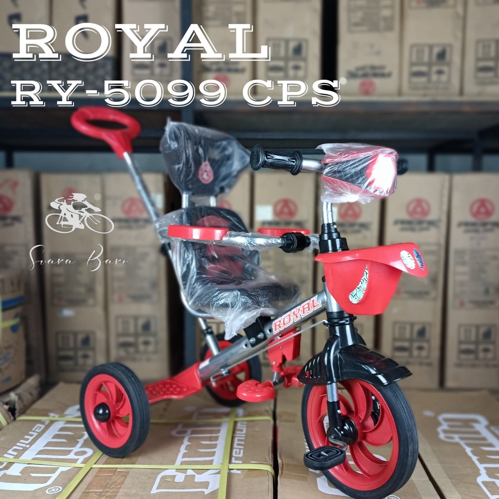 Jual SEPEDA RODA TIGA STROLLER TRICYCLE ROYAL 5099 CPS | Shopee Indonesia