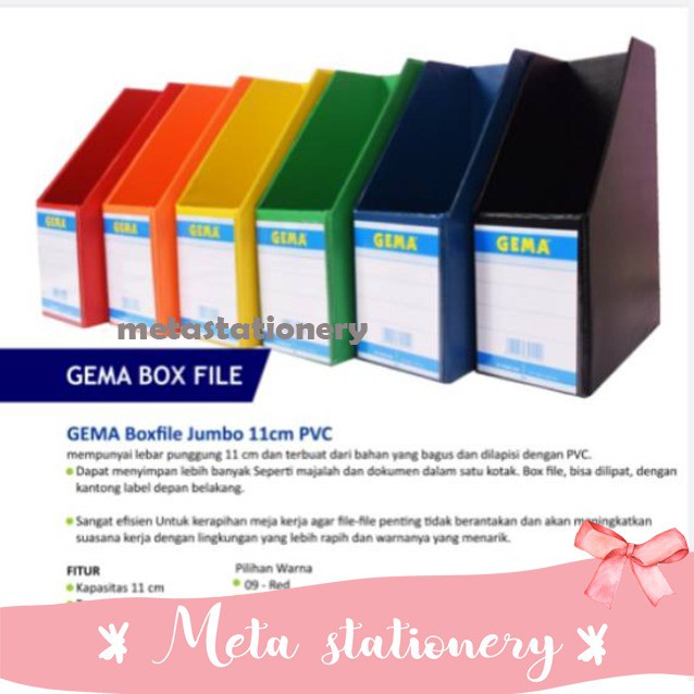 Jual Gema Box file Jumbo 11 cm PVC | Shopee Indonesia