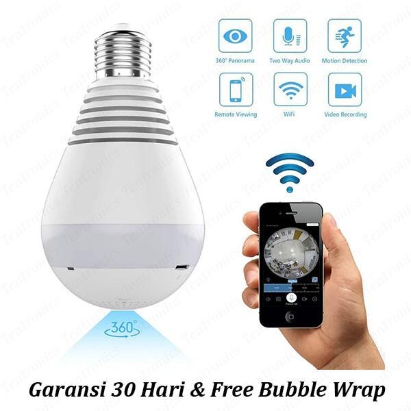 Jual Cam Cctv Ip Camera 2Mp Lampu Bulb Panorama Fisheye 360 V380 Pro ...