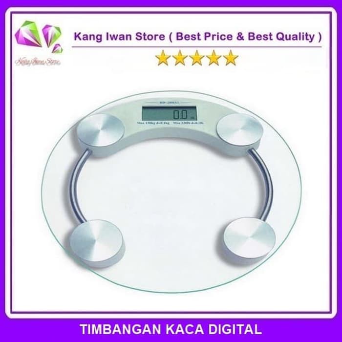 Jual Timbangan Badan Digital Body Kaca Transparan Personal Scale ...
