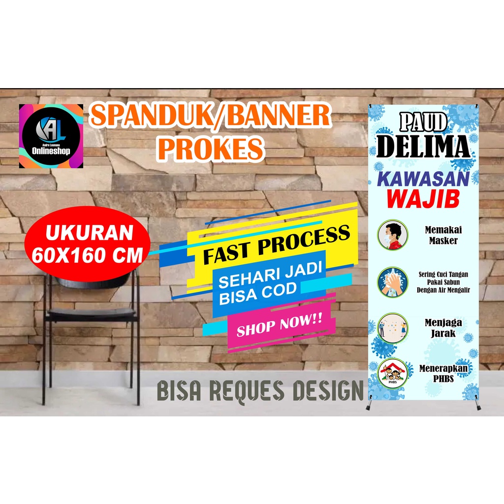 Jual Spanduk, Banner Prokes | Shopee Indonesia