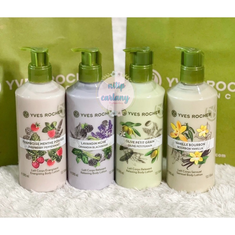 Jual YVES ROCHER BODY LOTION VANILLA BOURBON / OLIVE PETIT GRAIN ...
