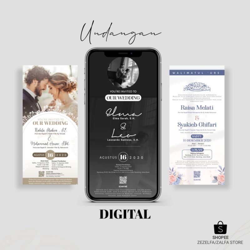 Jual UNDANGAN DIGITAL/UNDANGAN GAMBAR/UNDANGAN/UNDANGAN FOTO | Shopee ...