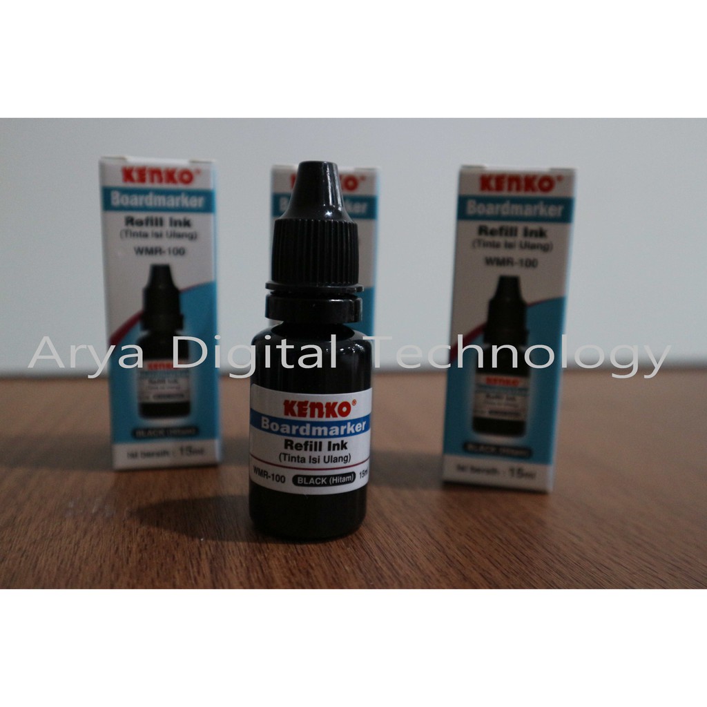 Jual Tinta Isi Ulang Spidol Refill Ink Boardmarker Kenko Hitam | Shopee ...