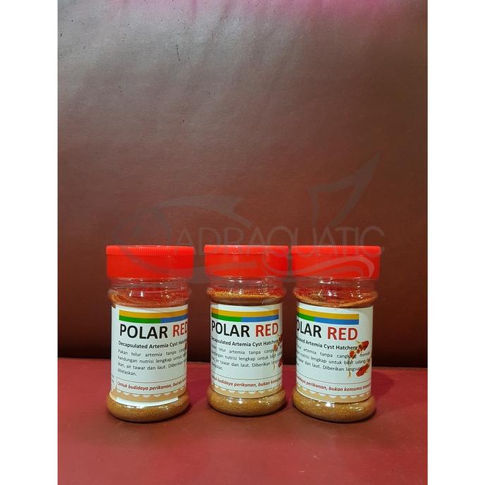 Jual POLAR RED DECAPSULATED ARTEMIA CYST HATCHERY FEED 75GR adr4q Murah ...