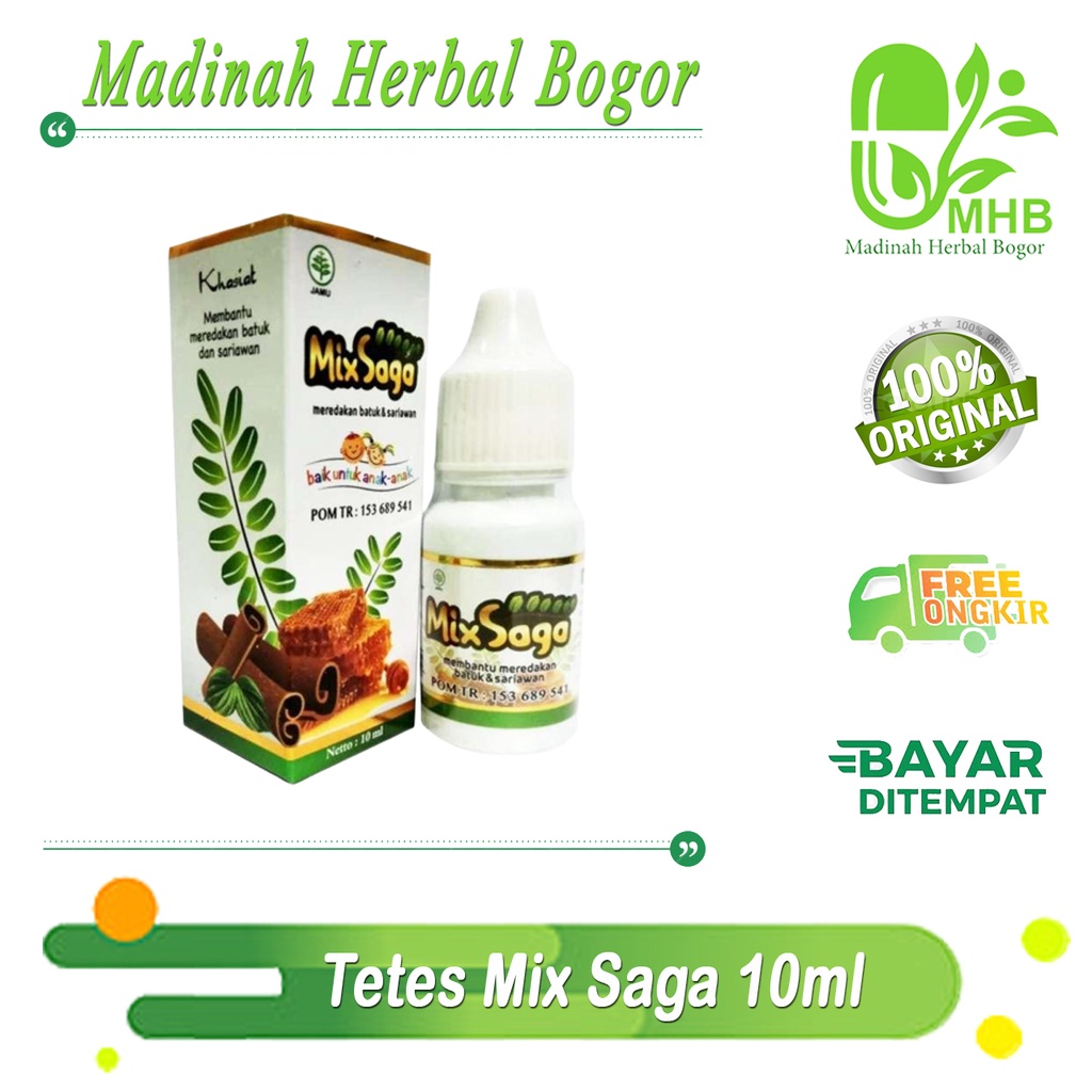 Jual MIXSAGA MIX SAGA / OBAT BATUK DAN SARIAWAN Green Zone - Membantu ...