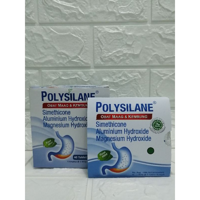 Jual POLYSILANE - OBAT MAAG DAN KEMBUNG (Per Strip Dan Per Box ...