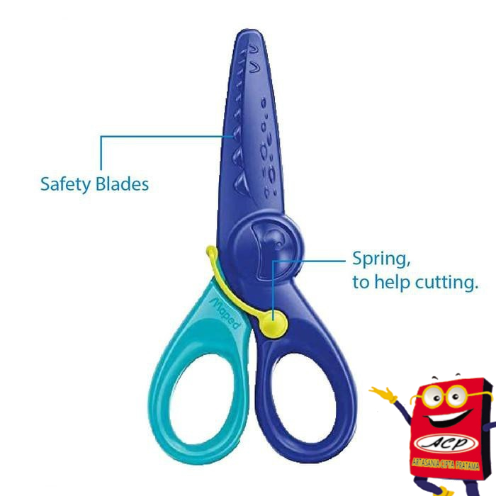 Jual MAPED GUNTING ANAK PLASTIK KIDS PULSE 12CM | Shopee Indonesia