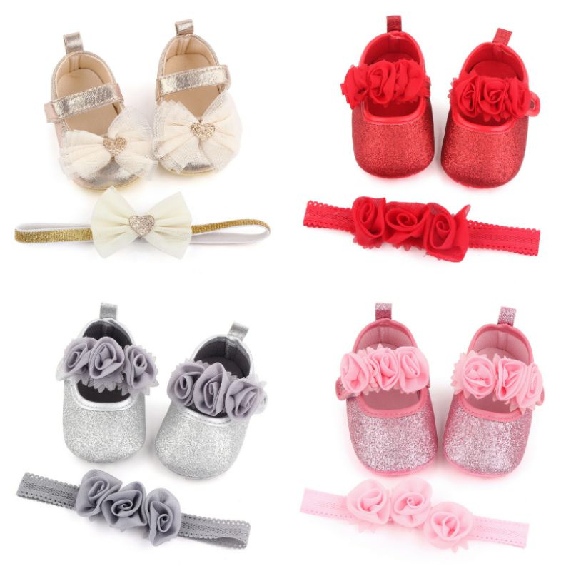 Jual BIBUB SX1 - SEPATU BAYI PREWALKER BABY SHOES 1 SET DENGAN BANDANA ...