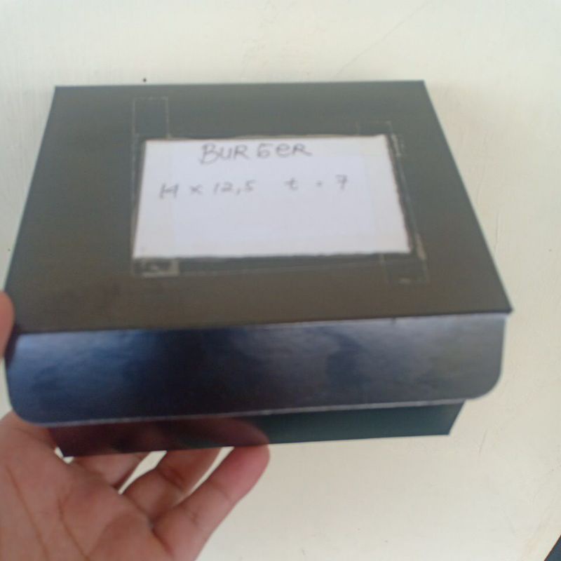 Jual Dus burger (UK 14x12,5x7)dus hajatan/dos roti/dus snack ultah ...