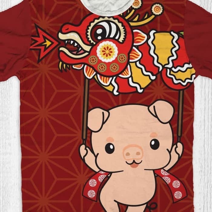 Jual Baju tahun baru imlek sincia Babi (cute pig barongsai) | Shopee ...