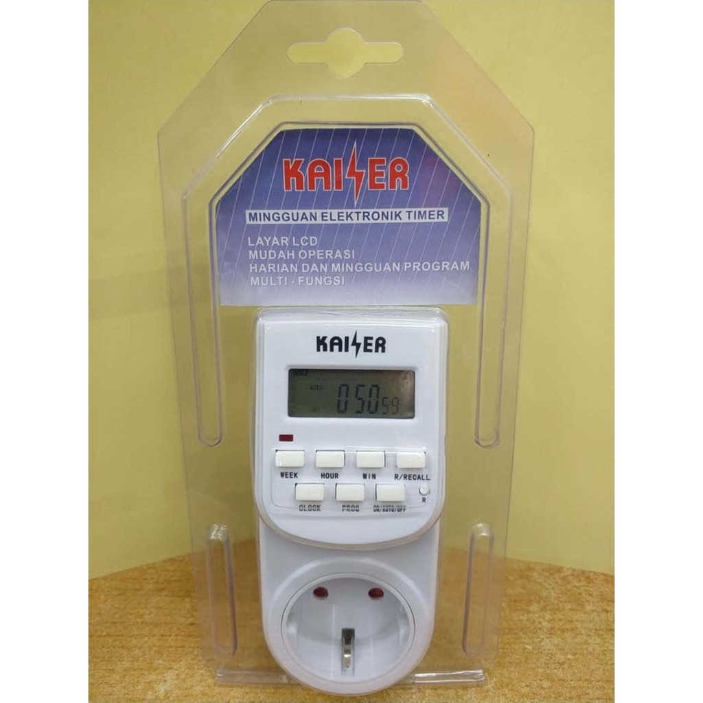 Jual Stop Kontak Timer Digital Kaiser | Shopee Indonesia