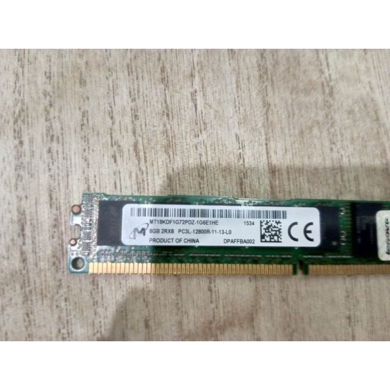 Jual Ram Server 8Gb PC3L-12800R | Shopee Indonesia