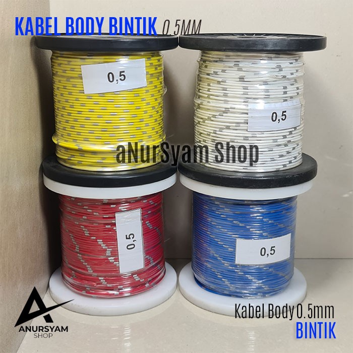 Jual Kabel Body 0.5mm Meteran / Kabel Bintik 0.5mm / Kabel Otomotif ...