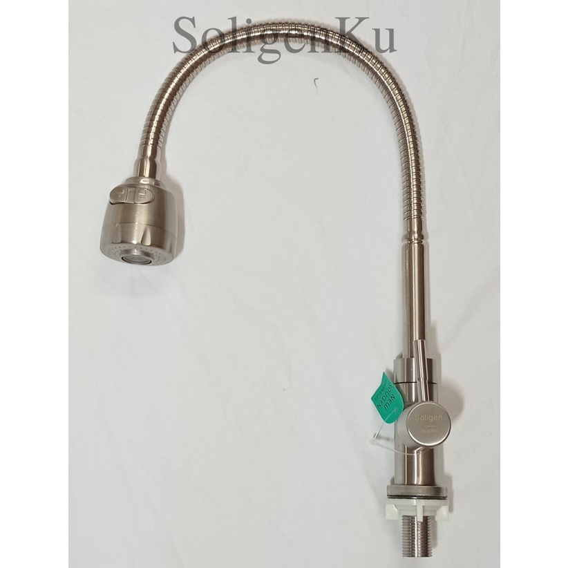 Jual Kran Angsa Fleksibel Soligen Stainless SS 801 Keran Bak Cuci ...