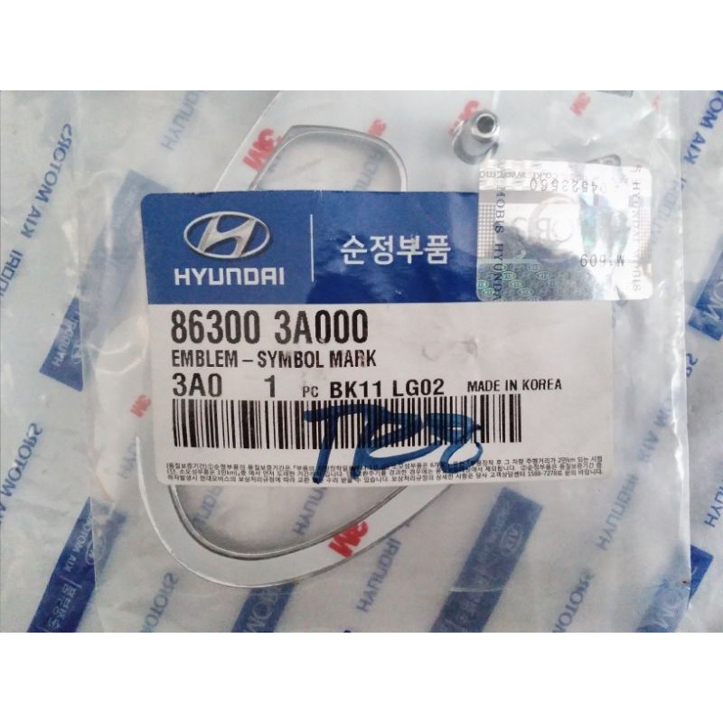 Jual Hyundai emblem mobil trajet mobis (86300 - 3A000) | Shopee Indonesia
