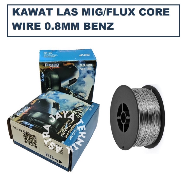 Jual Kawat Las CO2 Flux Core Wire MIG 0.8mm 1.0mm 1 KG Tanpa Gas CO2 Benz | Shopee Indonesia