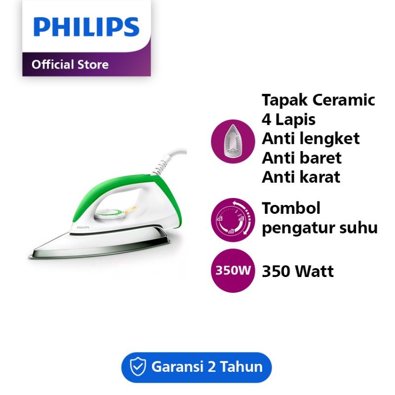 Jual Setrika Philips HD 1173 - Ceramic 4 Lapis, Anti Baret | Shopee ...
