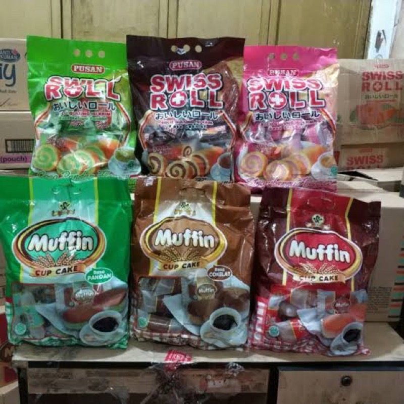 Jual Pusan Muffin Cup/Swiss Roll Cake (isi 20) | Shopee Indonesia
