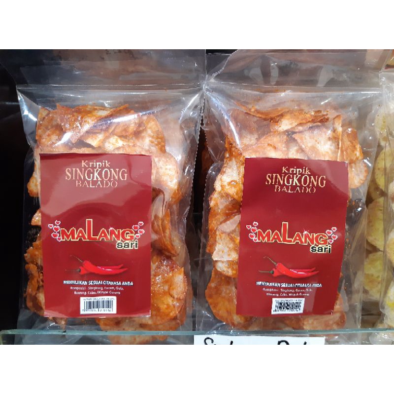 Jual KERIPIK KRIPIK SINGKONG BALADO MALANG SARI CAMILAN CEMILAN KHAS ...